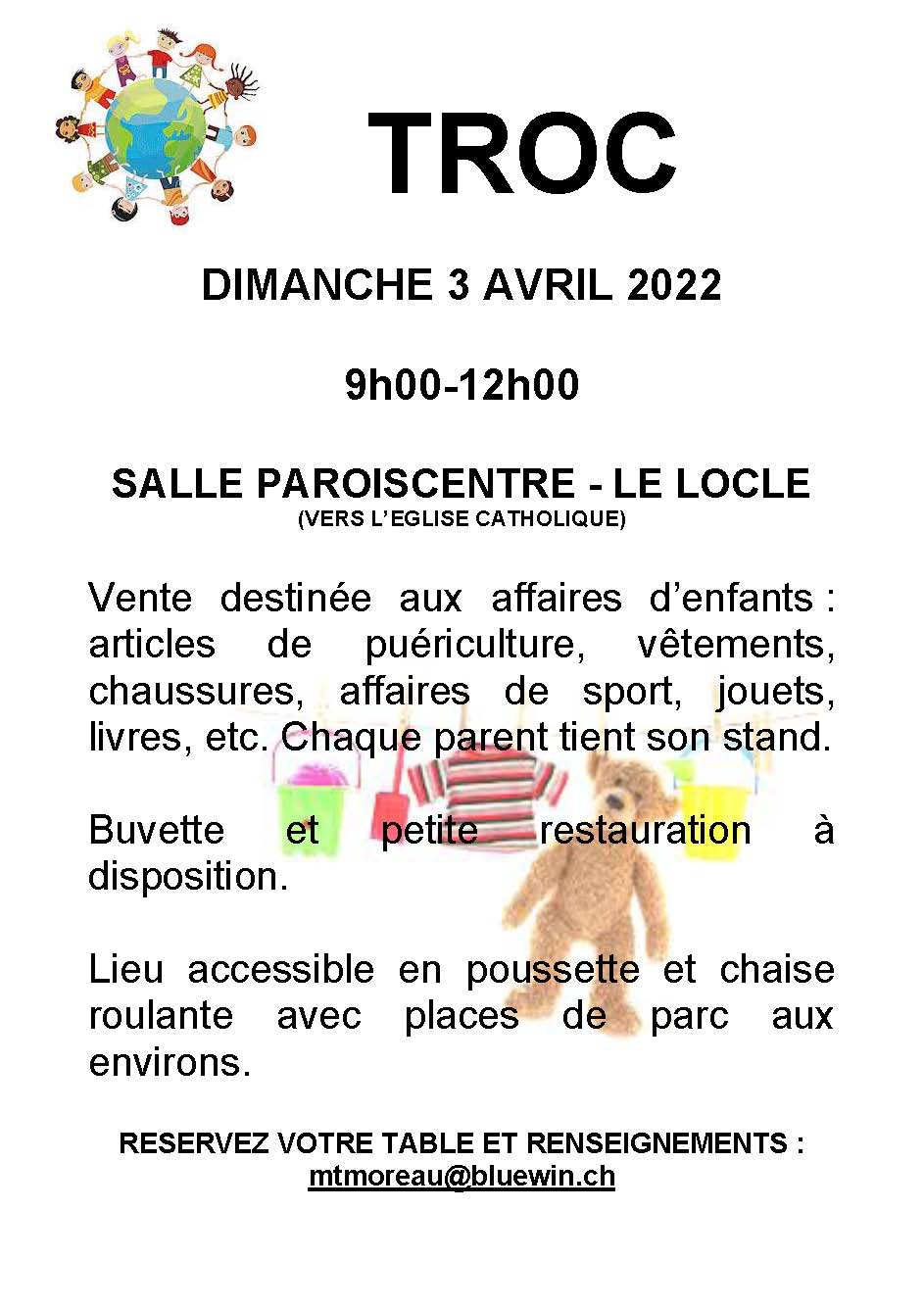 Troc - Site officiel de la ville du Locle